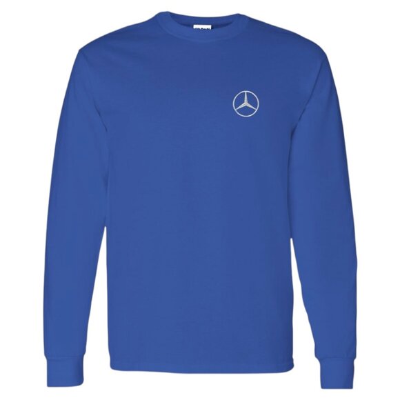Shirts | Bundle Of 2 Long Sleeves Mercedesbenz Cotton Long Sleeve Blue ...